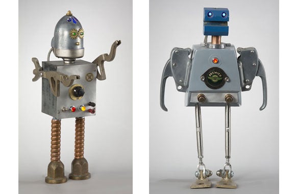 Scrap Metal Reborn As Awesome Sci-Fi Robots By Passionate Math Professor