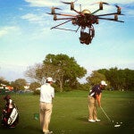 Our Sci-fi Future: Robotic Multicopters Follow Golfers With cameras