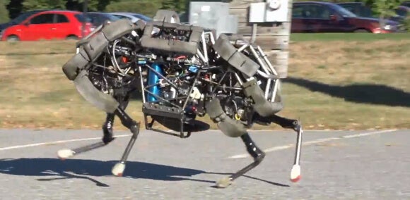 Boston Dynamics’ 4-Legged Robot, WildCat, Gallops at 15 mph Outside