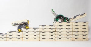 Termite-Inspired Robots Erect Buildings Based on a Picture