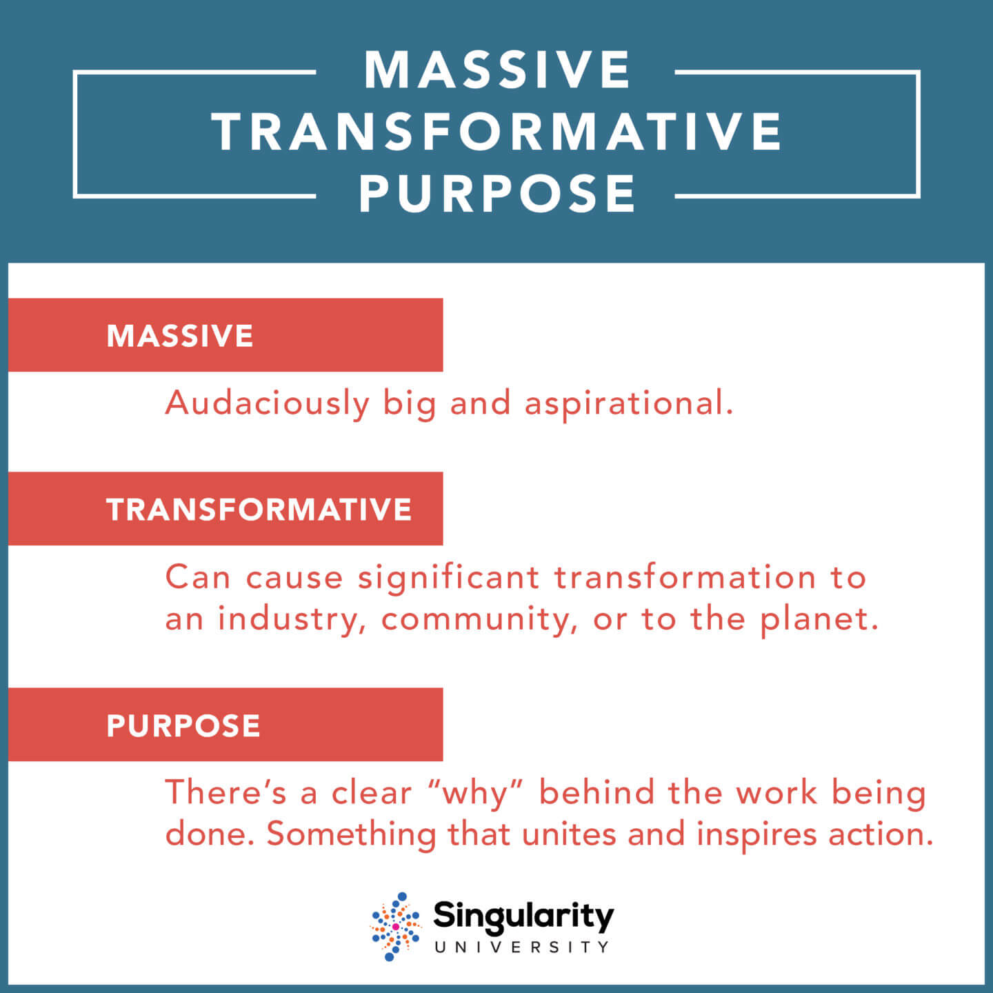 The Motivating Power of a Massive Transformative Purpose