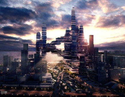 Futuristic Chinese Megastructure Would Include Soaring Towers, Massive ...