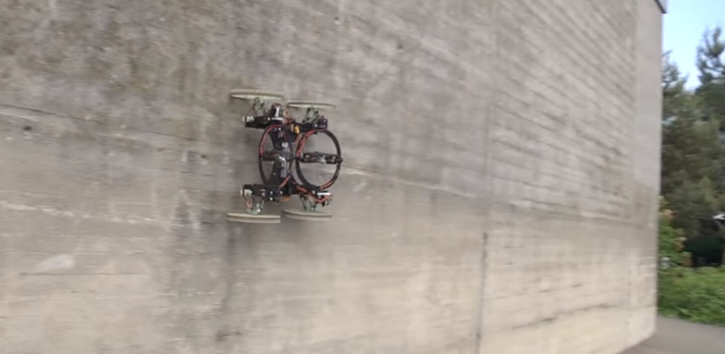 Check Out This Gravity-Defying Robot That Zips Up Vertical Walls